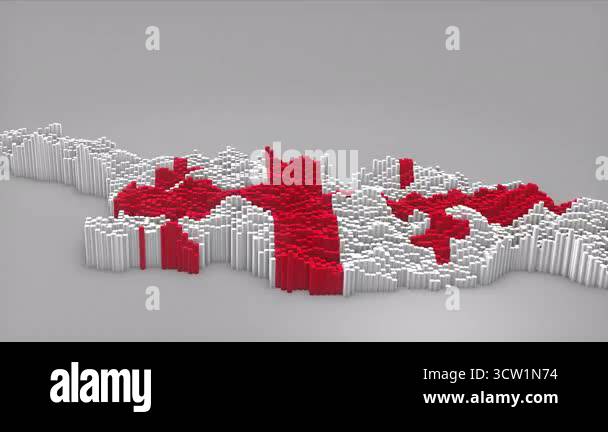 Georgia country opener intro with 3d bars forming the map with Waving ...