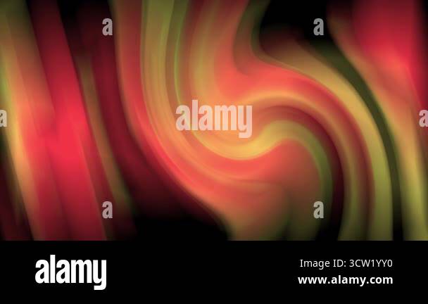 Abstract background with swirling bands of red and yellow light. Soft ...