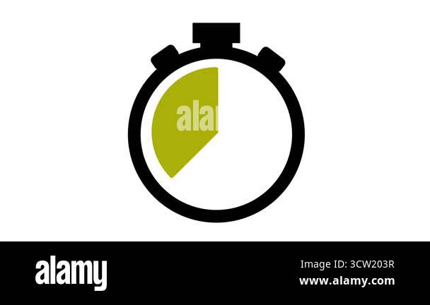 Animated stopwatch timer icon clockwise Stock Videos & Footage - HD and ...