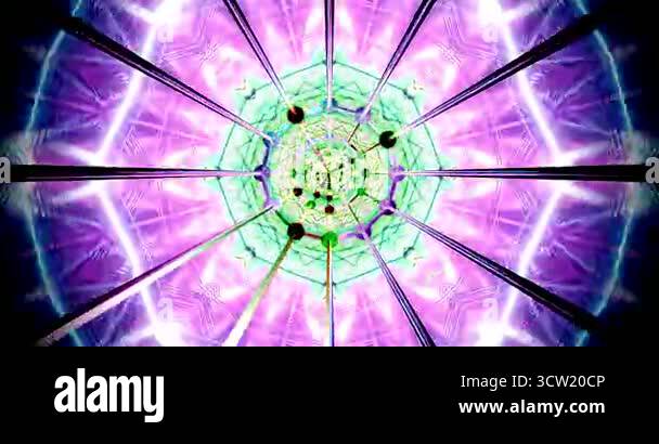 Experience a captivating tunnel video loop screensaver showcasing ...