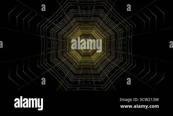 This seamless tunnel video loop showcases a captivating pattern of ...