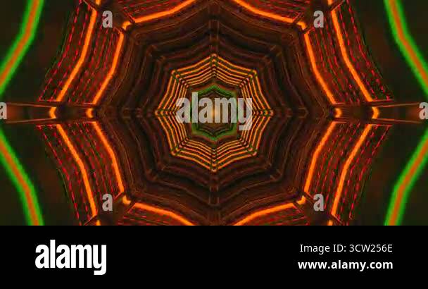 Vibrant tunnel screensaver features an endless rotation of colors and ...