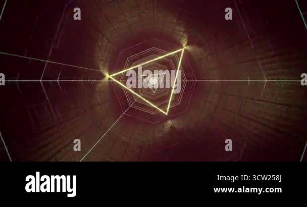 This dynamic screensaver showcases a captivating tunnel effect ...