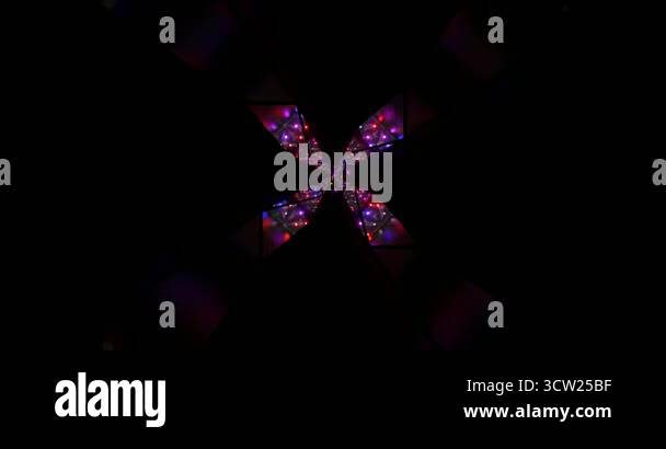 This tunnel video vj loop screensaver features vibrant colors and ...