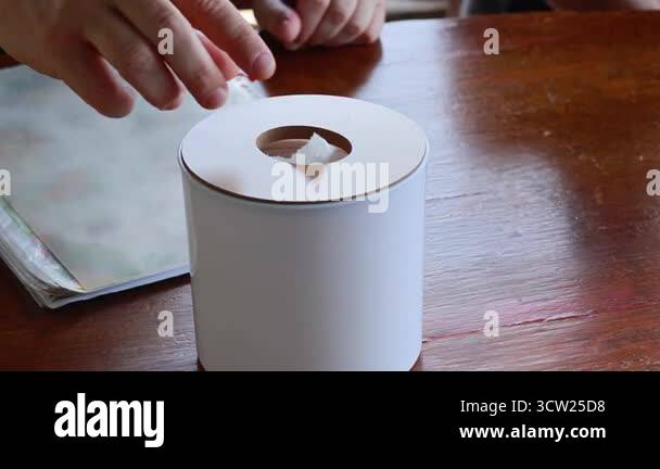 Hands pull tissue from dispenser Stock Videos & Footage - HD and 4K ...