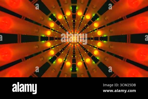 This engaging video showcases a vibrant tunnel filled with pulsating ...