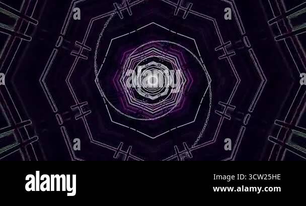 Colorful tunnel visuals swirl in a seamless loop, offering an engaging ...