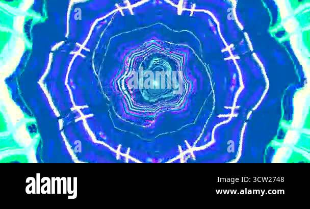 Vibrant tunnel with swirling patterns creates a captivating visual ...