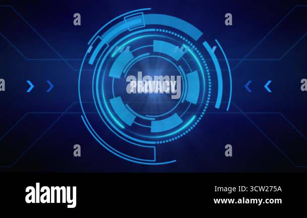 cyber privacy concept. abstract background with futuristic technology ...
