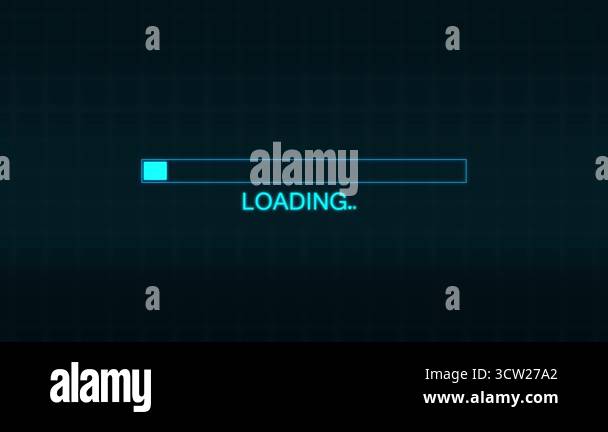 blue loading icon on a black background Stock Video Footage - Alamy