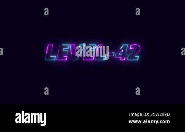 neon 3 d text in dark style with 3 d font and glowing effect Stock ...