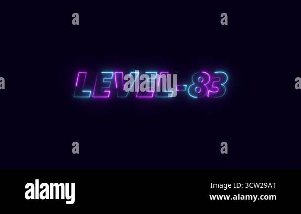 5 0 s neon sign. glowing text on a dark background. 3 d rendering Stock ...