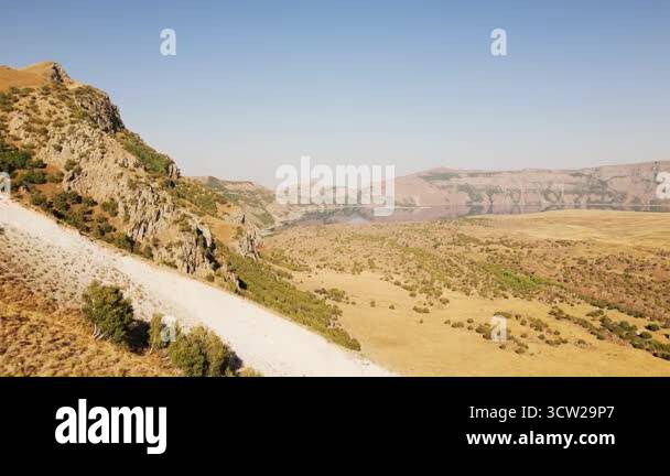 Protected area Nemrut volcanic crater and blue crater lake in Bitlis ...
