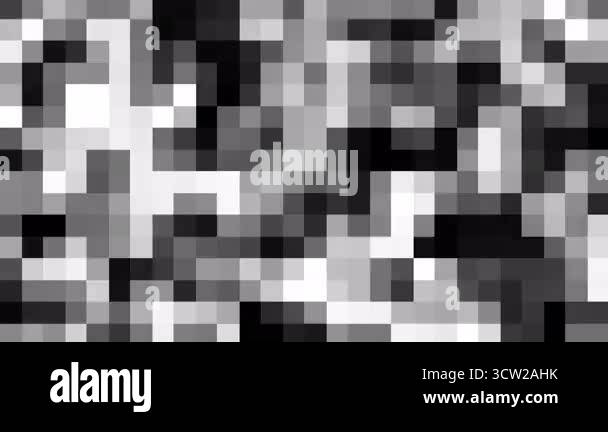 Gray Color Motion In Dynamic Digital Square Grid Animated Matrix Of ...
