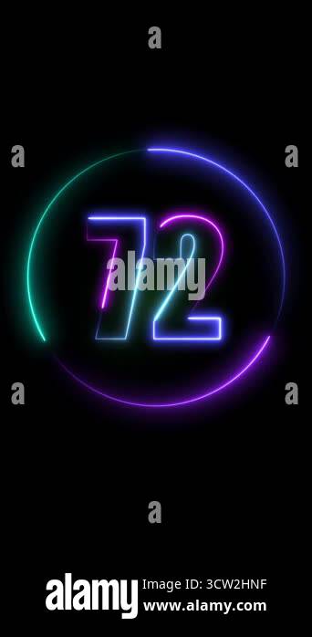 Neon glowing number in blue Stock Videos & Footage - HD and 4K Video ...