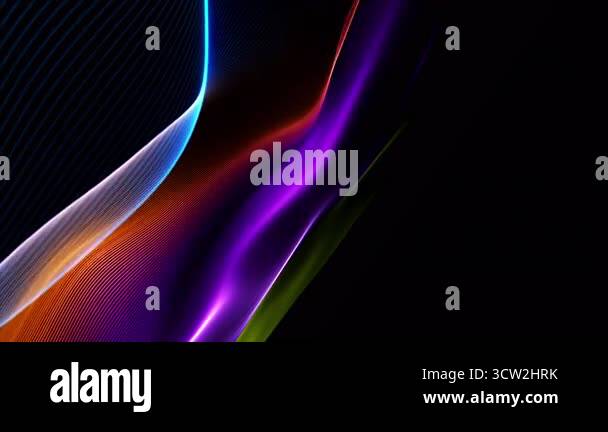 Abstract Wave Motion Colorful Background. Looping 4K video. Ideal for ...