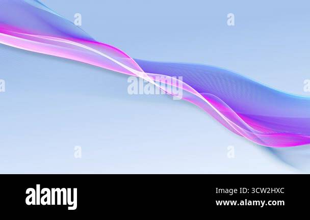 Abstract Wave Motion Blue Pink Background. Looping 4K video. Ideal for ...