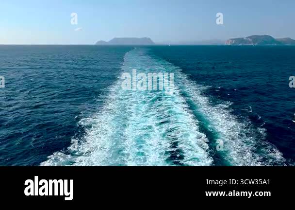 Foam trail from passenger ship Stock Videos & Footage - HD and 4K Video ...