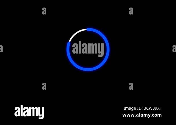 neon sign with blue light Stock Video Footage - Alamy
