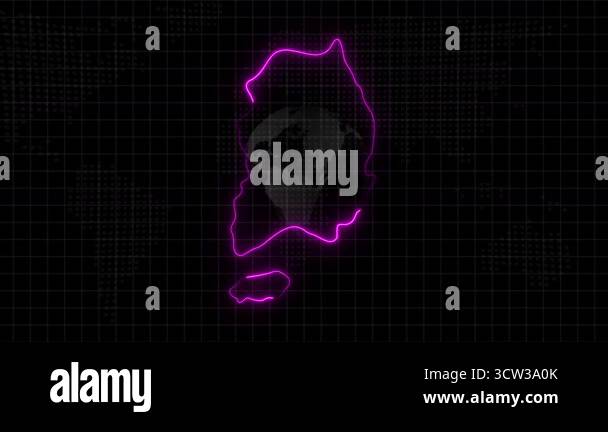 Map country glowing neon bulb Stock Videos & Footage - HD and 4K Video ...