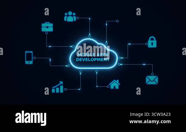 mobile apps concept. mobile app development Stock Video Footage - Alamy