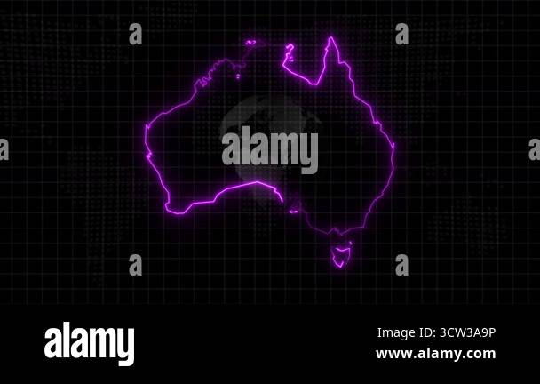 australia map with map of australia Stock Video Footage - Alamy