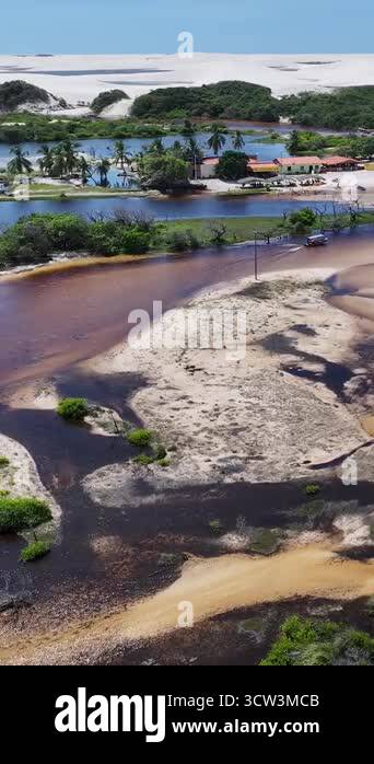 Betania Village At Santo Amaro In Maranhao Brazil. Beautiful Ecosystem ...