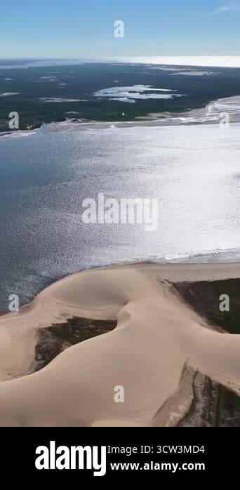 Morro Do Meio Beach At Araioses In Maranhao Brazil. Freshwater Lakes ...