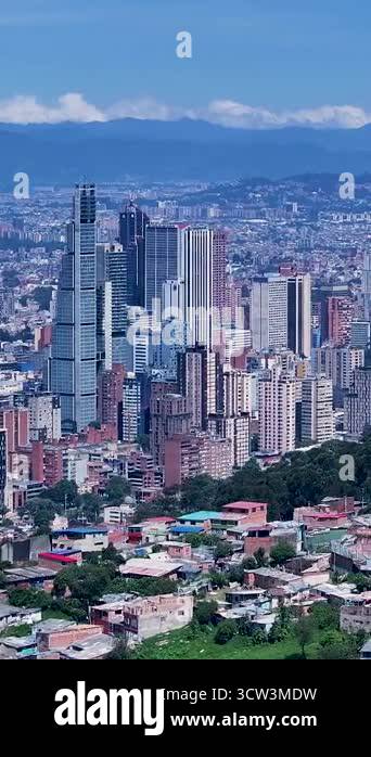 Bogota Skyline In District Capital Colombia. Metropolis Downtown ...