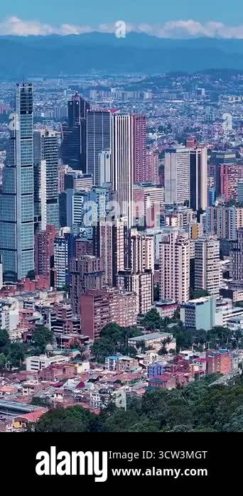 Bogota Skyline In District Capital Colombia. Metropolis Downtown ...