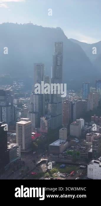 Sunset Skyline At Bogota In District Capital Colombia. Downtown ...