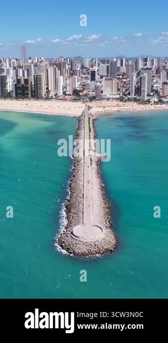 Fortaleza Ceara. Fortaleza Skyline At Fortaleza In Ceara Brazil. Coast ...