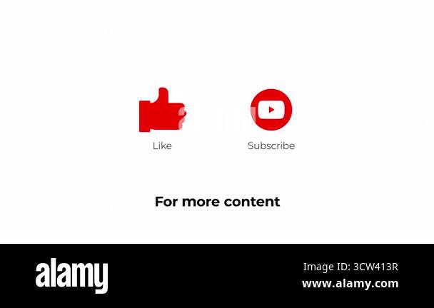 Like and Subscribe motion graphic Stock Video Footage - Alamy