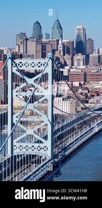 Benjamin Franklin Bridge At Philadelphia In Pennsylvania United States ...