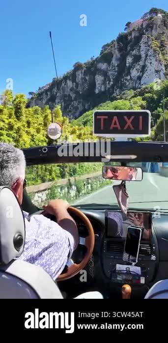 Convertible Taxi At Capri In Naples Italy. Convertible Taxi. Capri ...