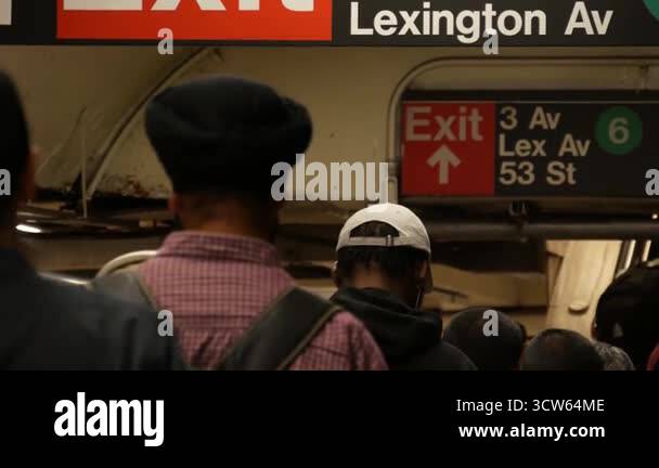 New York City, United States - 31 Aug 2023: Subway station interior ...