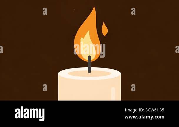 Experience the gentle flicker of a candle flame in this calming ...