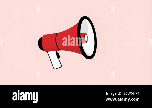 Megaphone icon vector image Stock Videos & Footage - HD and 4K Video ...