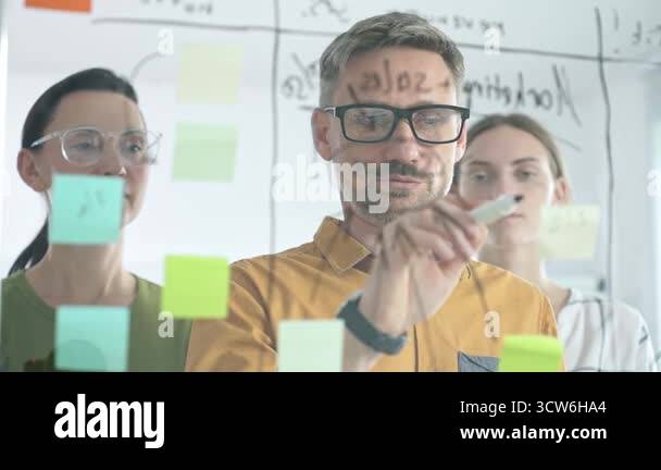 Business people team collaborating on success strategies, using ...
