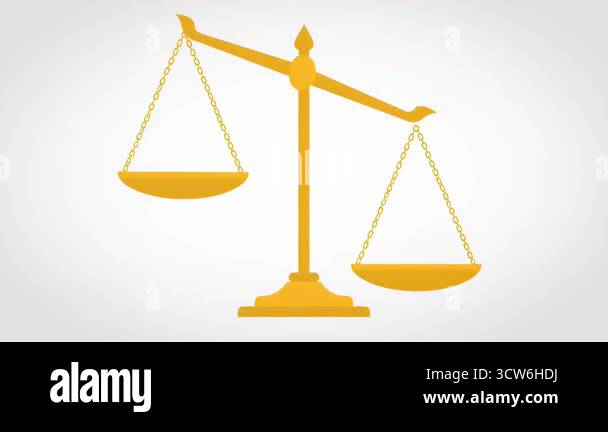 Illustration scales representing balance Stock Videos & Footage - HD ...