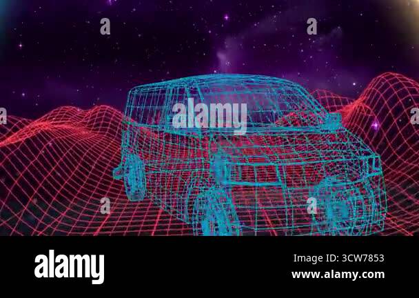 Animation car drawing over data Stock Videos & Footage - HD and 4K ...