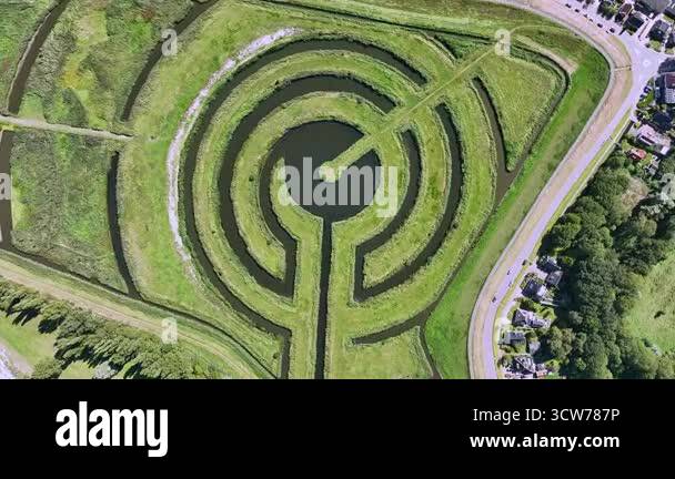 Aerial from labyrinth as a test field for water management, nature, and ...