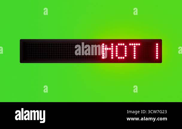 HOT DEALS WAITING INSIDE Scrolling Red Dot Matrix LED Text Animation on ...