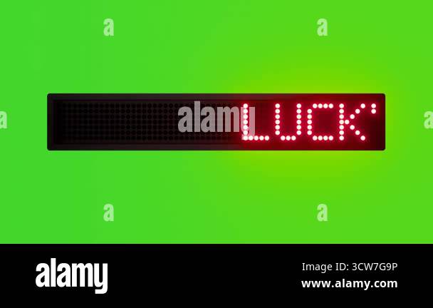 LUCKY DRAW SHOPPING BONANZA Scrolling Red Dot Matrix LED Text Animation ...