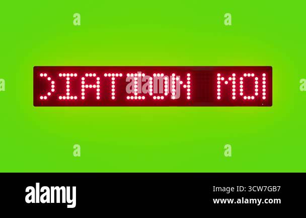 RADIATION MONITORING BADGE MUST BE WORN AT ALL TIMES Scrolling Red Dot Matrix LED Text Animation ...