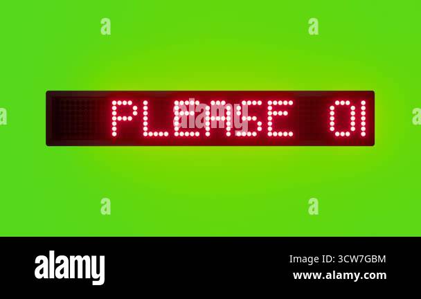 PLEASE OFFER SEATS TO WOMEN AND CHILDREN Scrolling Red Dot Matrix LED ...