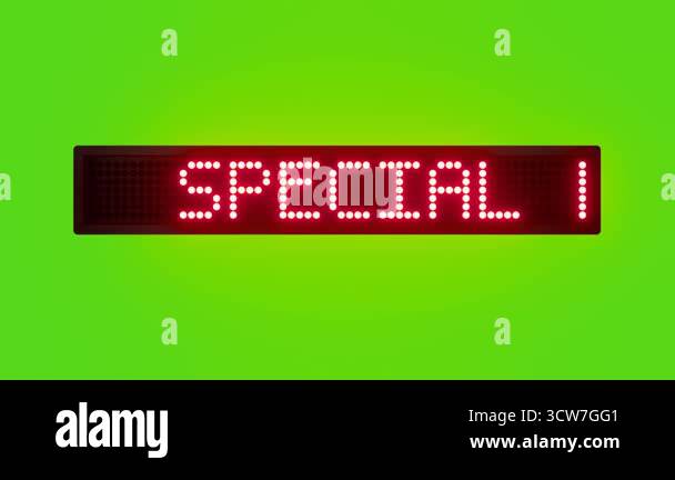 SPECIAL KIDS ENTERTAINMENT SHOW Scrolling Red Dot Matrix LED Text ...