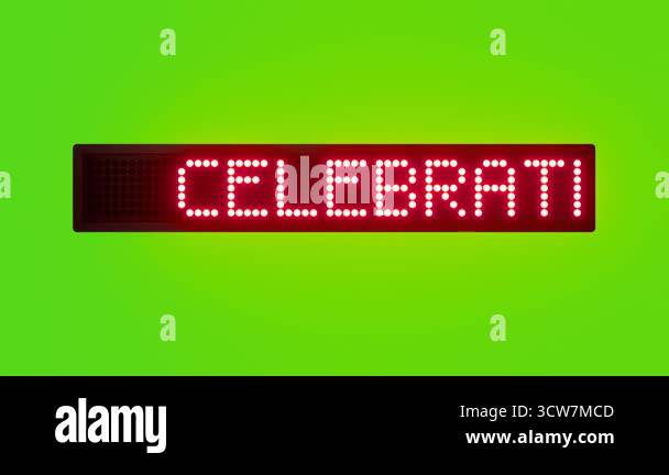 CELEBRATE SMALL WINS TO ACHIEVE BIG GOALS Scrolling Red Dot Matrix LED ...
