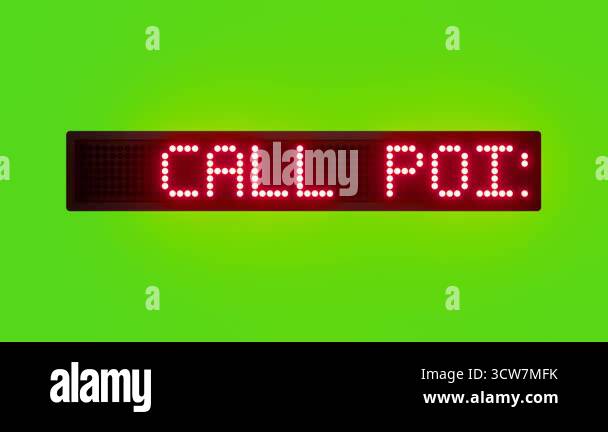 CALL POISON CONTROL CENTER IN CASE OF INGESTION Scrolling Red Dot ...