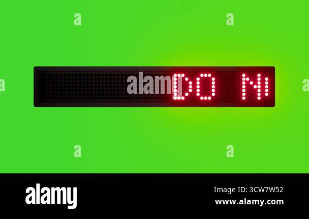 DO NOT TOUCH LIVE WIRES Scrolling Red Dot Matrix LED Text Animation on ...